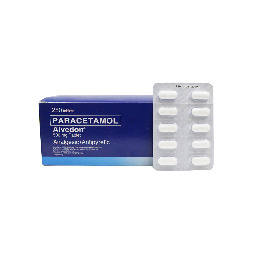 ALVEDON Paracetamol 500mg Tablet 250's price in the Philippines ...